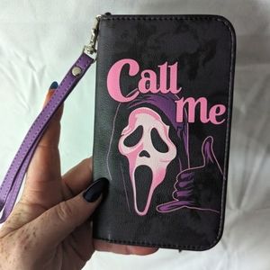Bags | Ghostface Call Me Wallet And Phone Holder With Wrist Strap ...